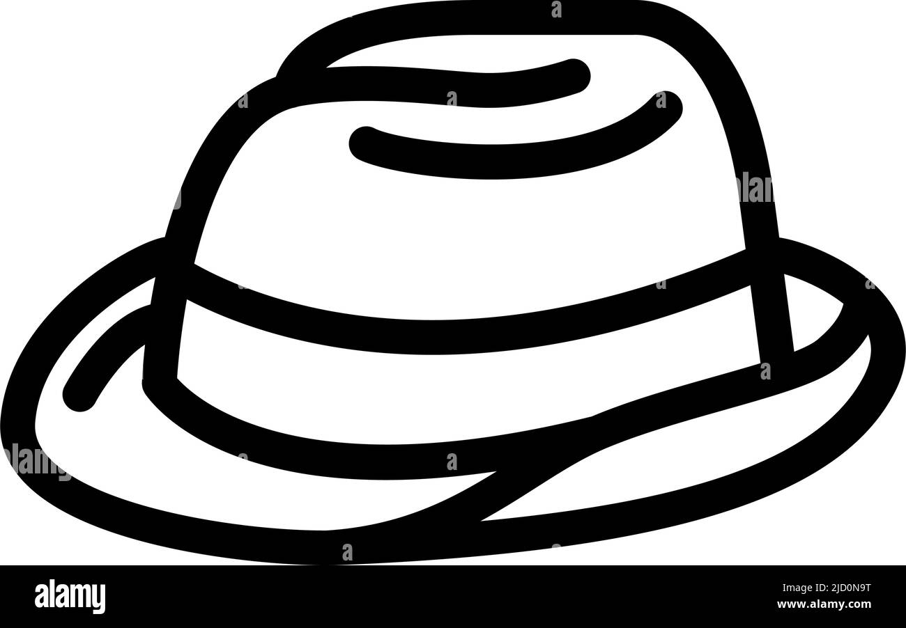 elegance hat line icon vector illustration Stock Vector Image & Art - Alamy