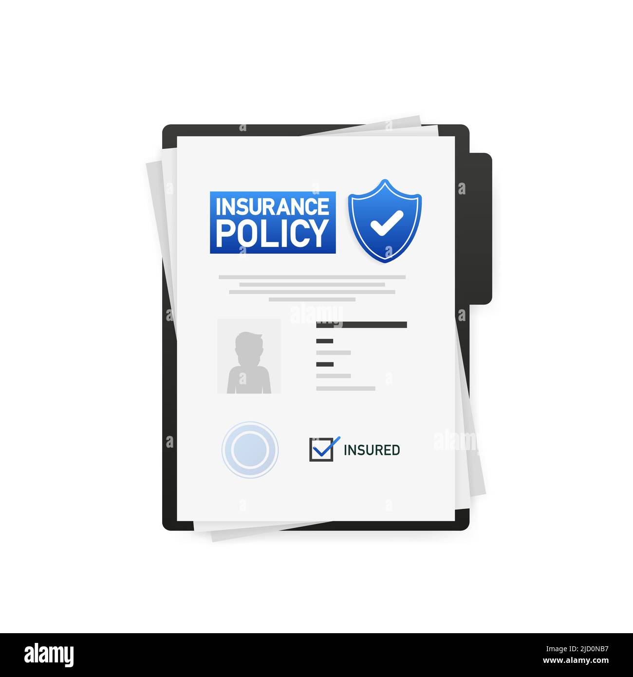 Insurance policy icon. Digital background. Isometric vector ...
