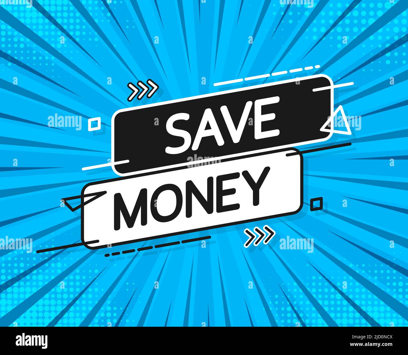 Save money flat style banner. Modern red web banner. Mega sale. Web ...