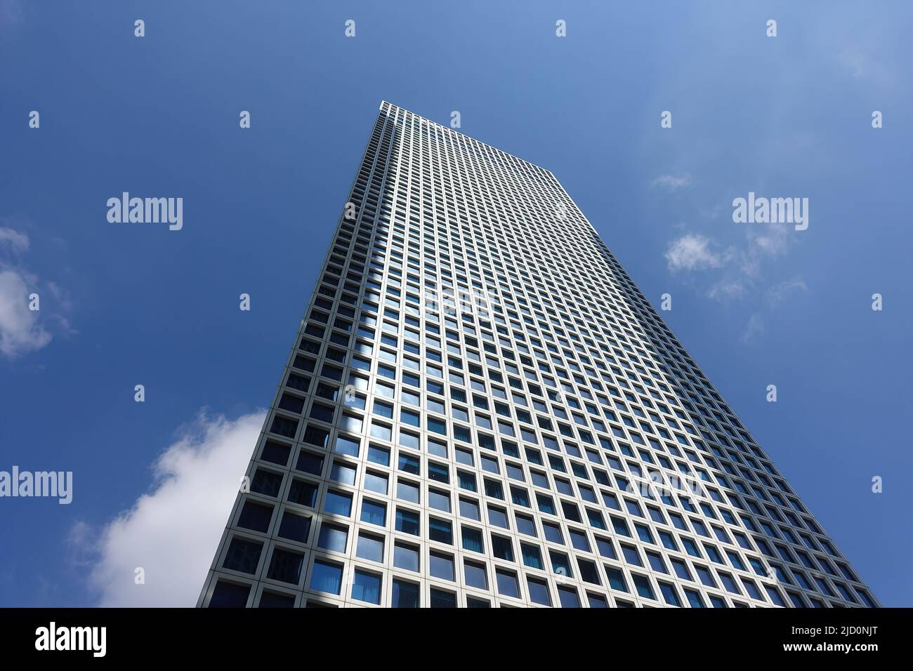 Close look to skyscraper from human perspective Stock Photo - Alamy
