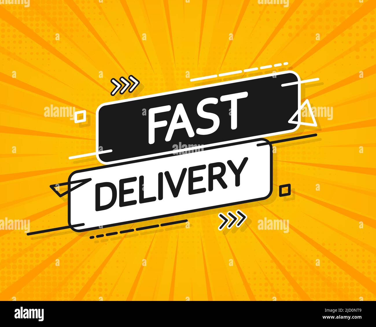 Fast delivery service badge. Fast time delivery order with stopwatch on ...