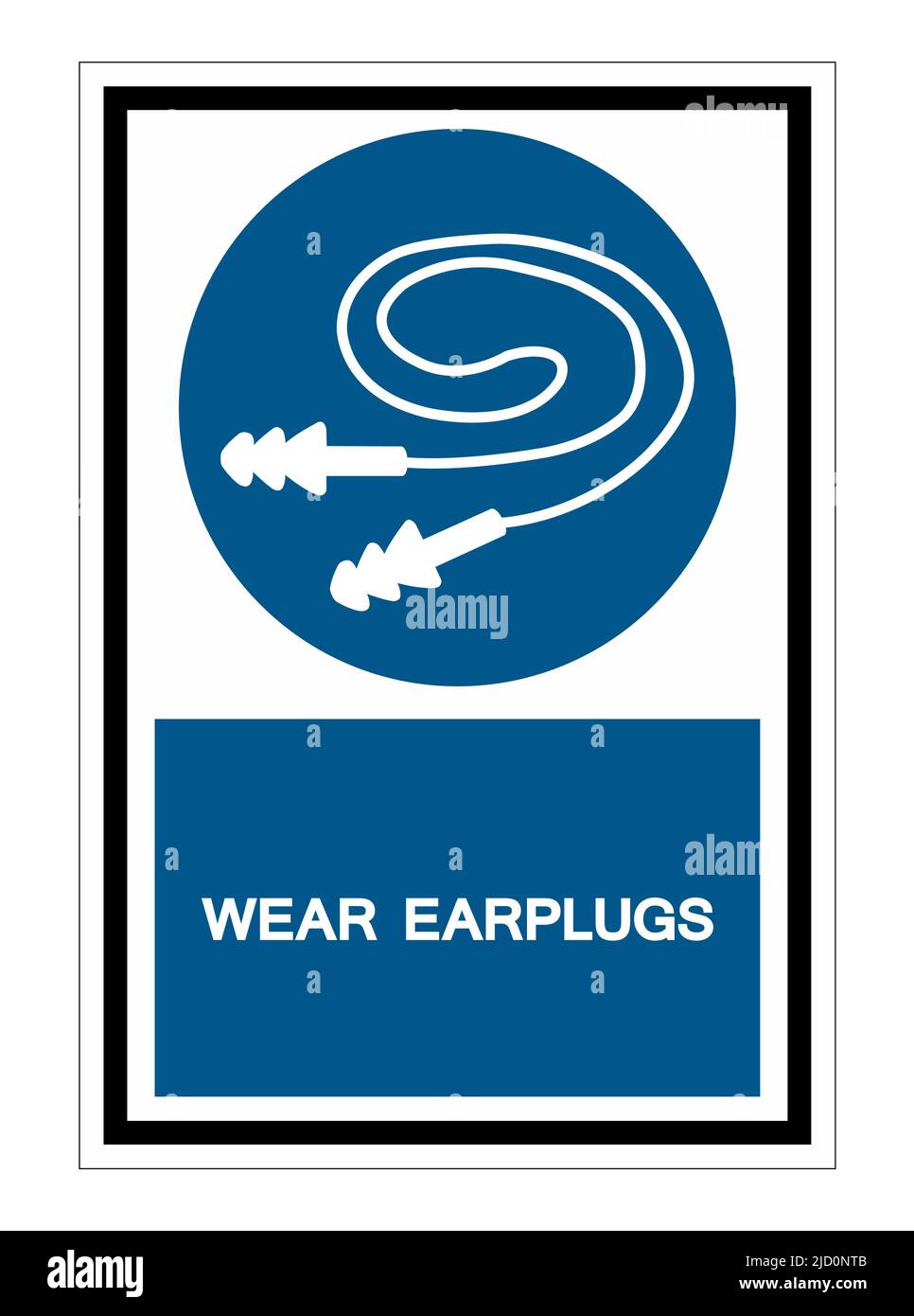 Wear Earplugs symbol Isolate On White Background,Vector Illustration ...
