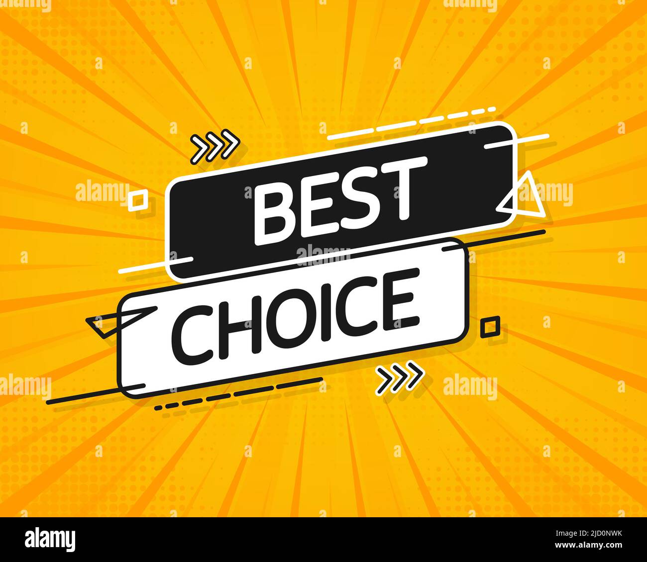 Best choice sign guaranteed banner. Vector illustration Stock Vector ...