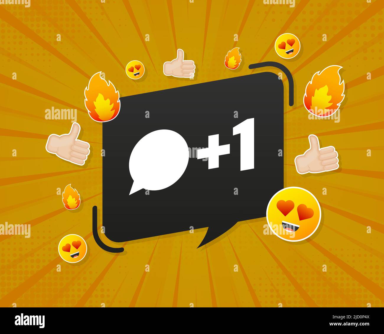 Flat isometric vector illustration. Social media flat icon with new ...