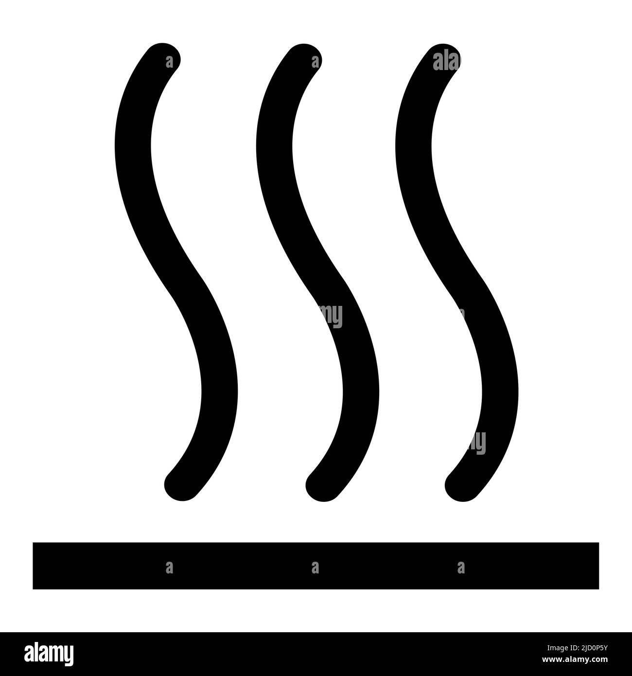 Beware Hot Symbol Sign Isolate On White Background,Vector Illustration ...