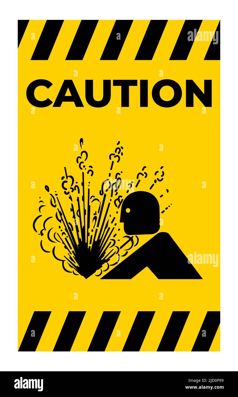 Explosion Release Of Pressure Symbol Sign Isolate on White Background ...