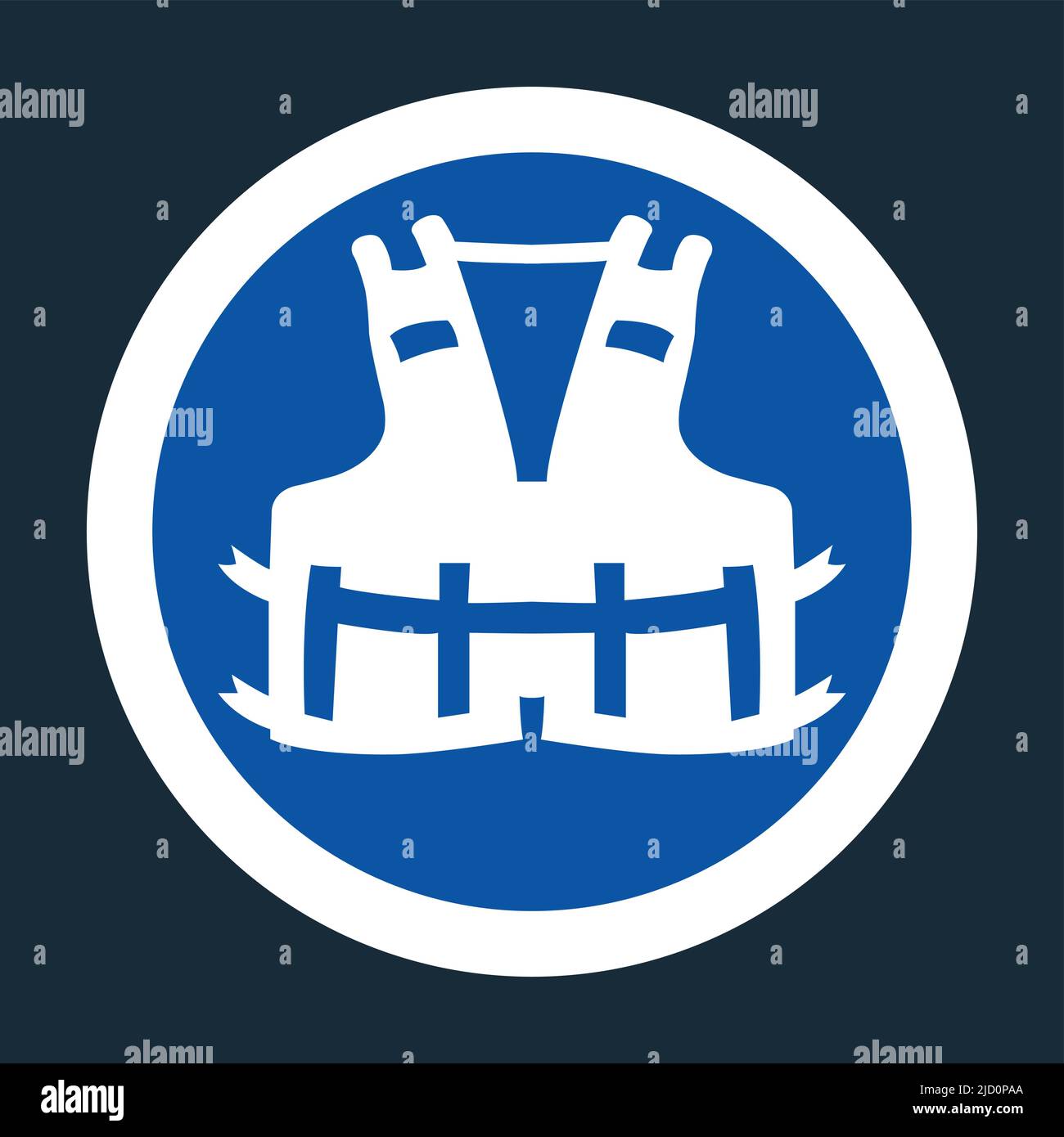 Person wearing lifejacket Stock Vector Images - Alamy