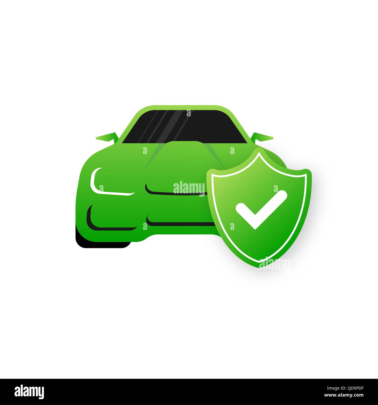 Flat infographic. Car insurance icon on blue background. Flat isometric ...