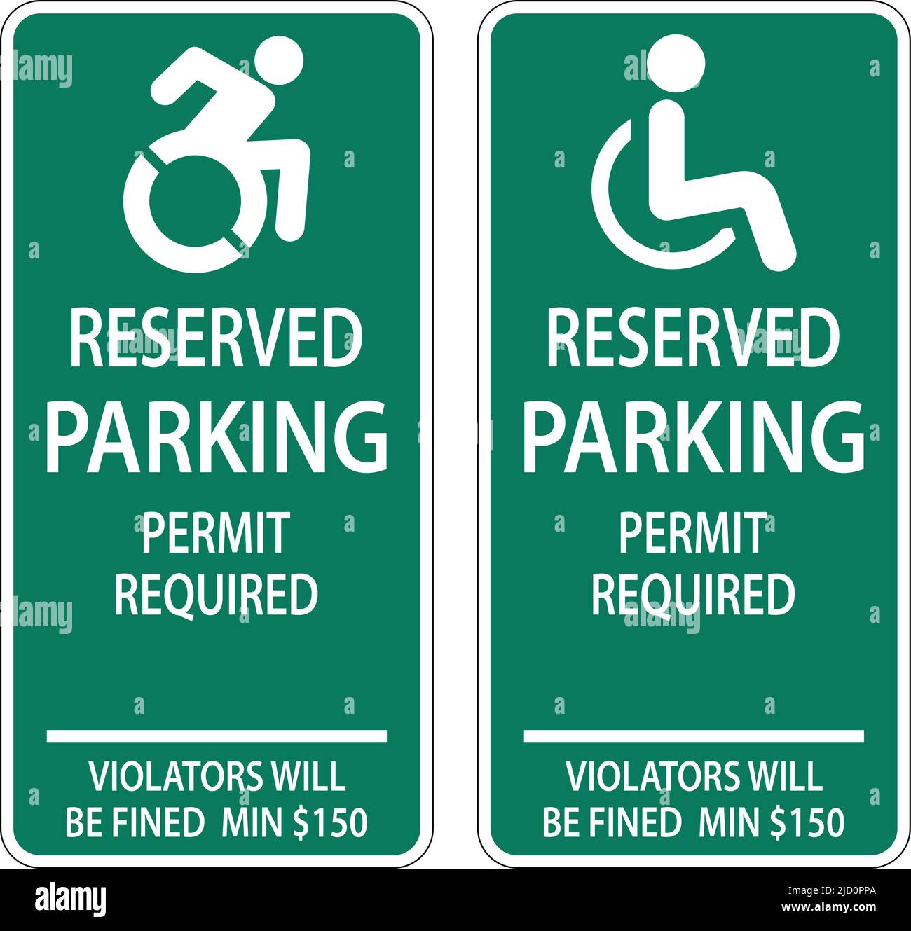 Handicap Parking Sign On White Background Stock Vector Image & Art - Alamy