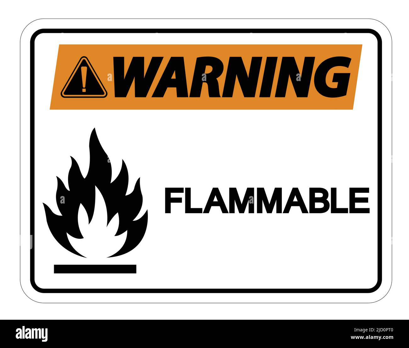 Warning Flammable Symbol Sign on white background,Vector Illustration ...