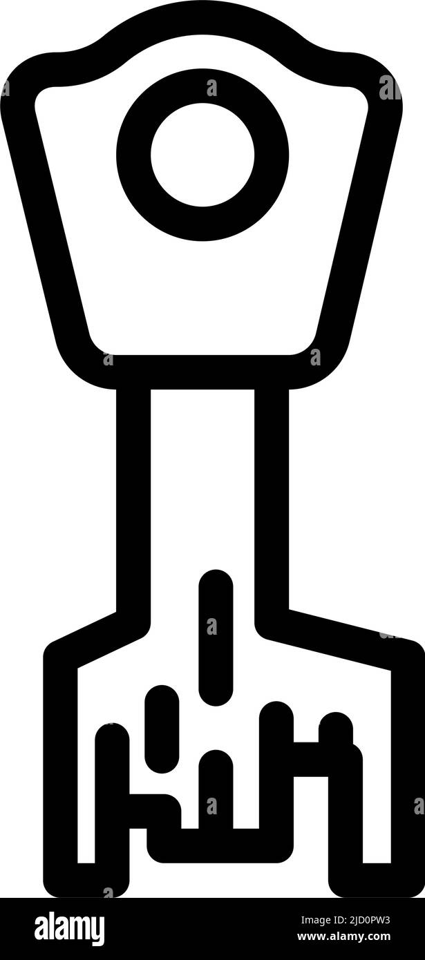 abstract key line icon vector illustration Stock Vector Image & Art - Alamy