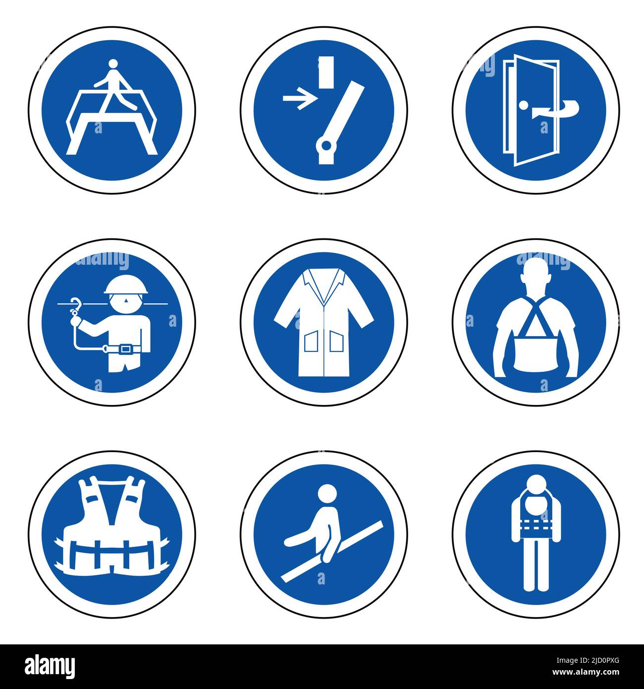 Required Personal Protective Equipment Ppe Symbol Safety Icon Vector
