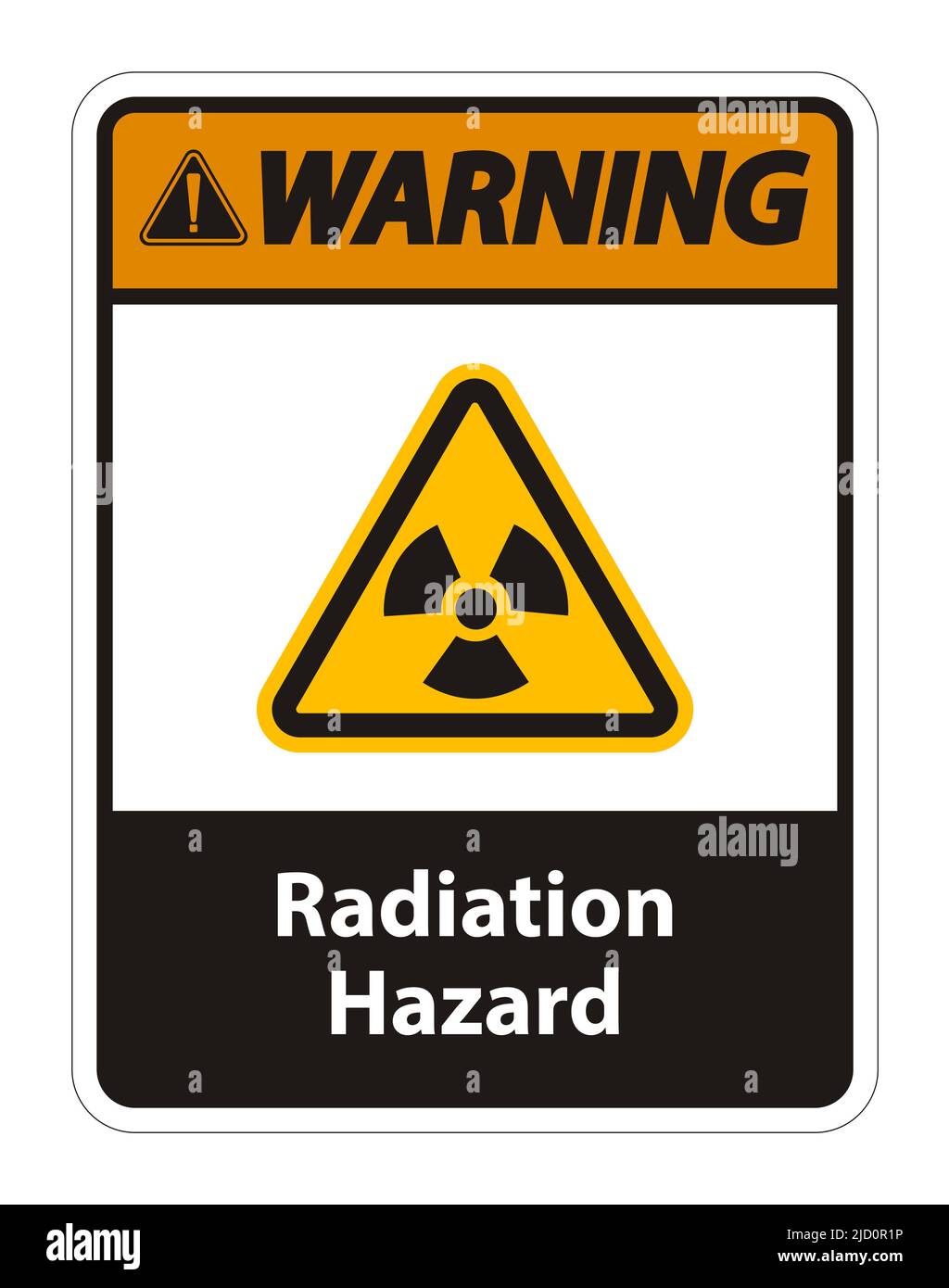Radiation Hazard Symbol Sign Isolate On White Background,Vector ...