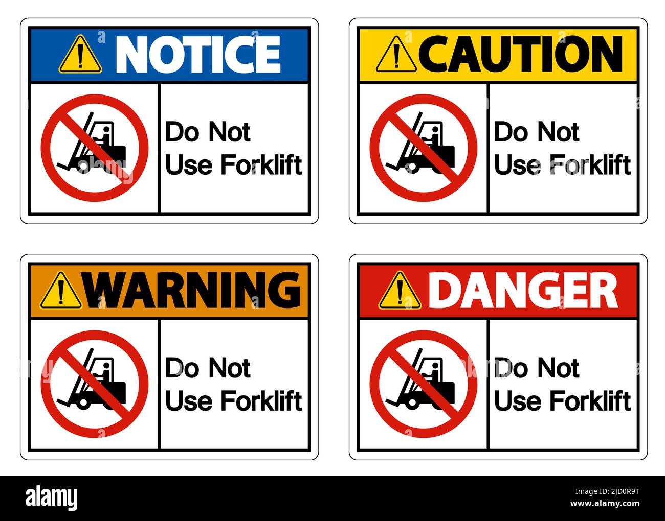 Do Not Use Forklift Sign On White Background Stock Vector Image & Art ...