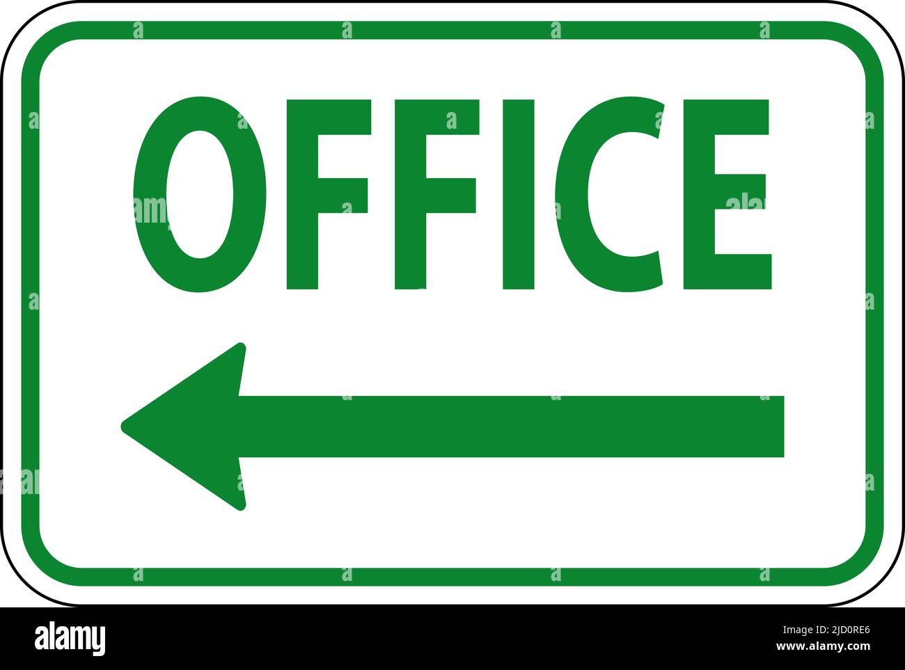 Office Left Arrow Sign On White Background Stock Vector Image & Art - Alamy