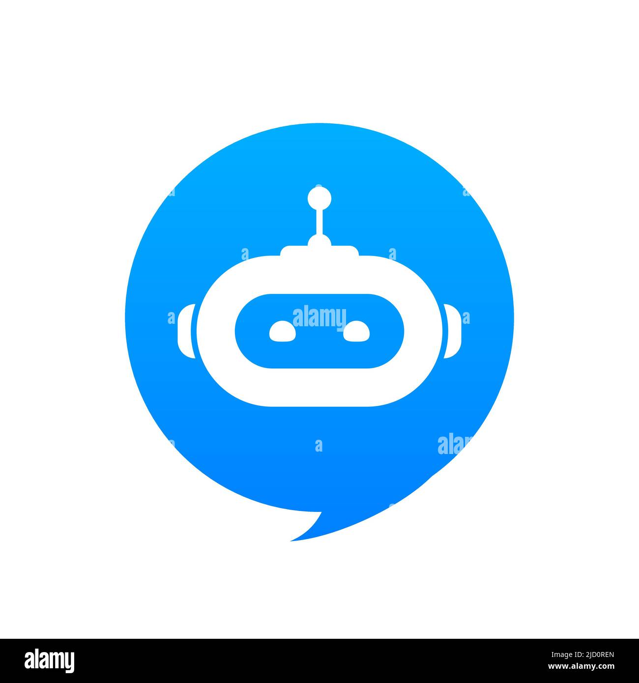 Chatbot icon concept, chat bot or chatterbot. Robot Virtual Assistance Of Website Or Mobile ...