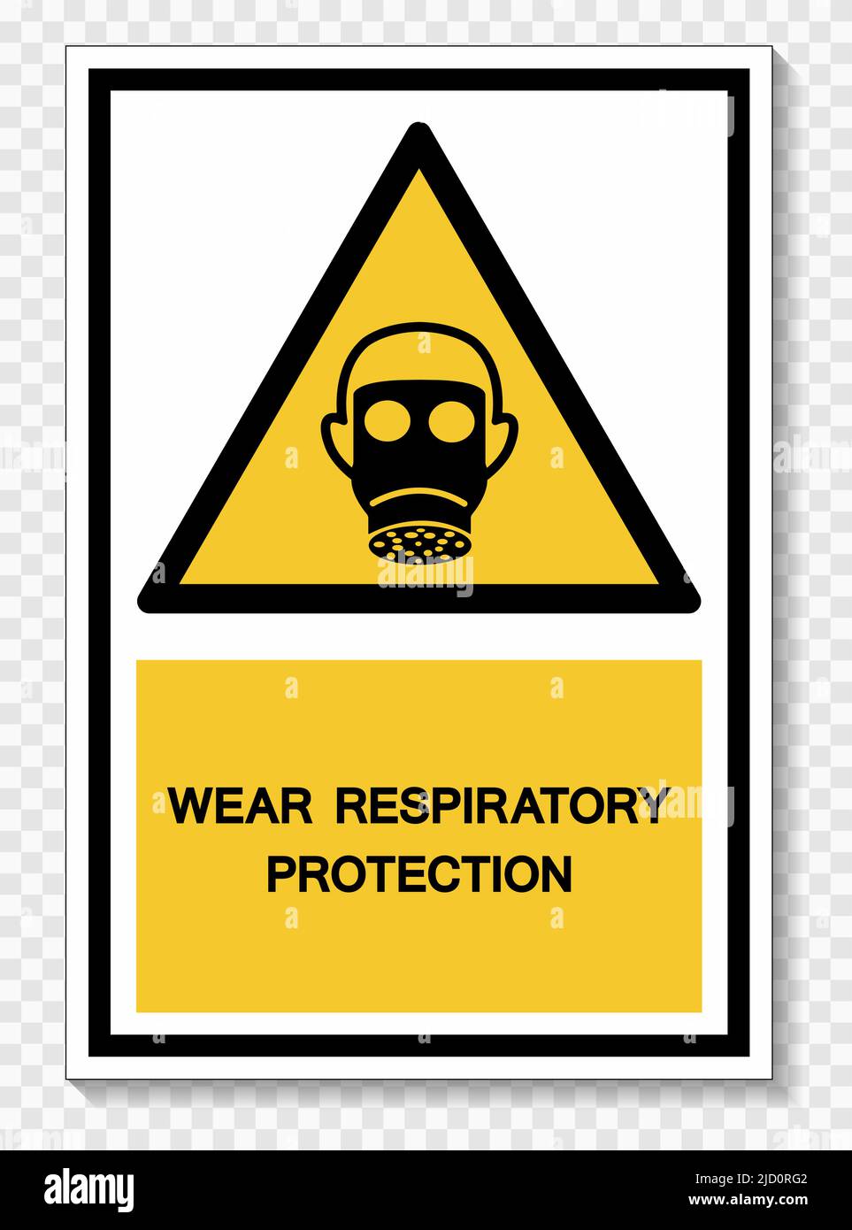 Wear Respiratory Protection Symbol Sign Isolate On White Background ...
