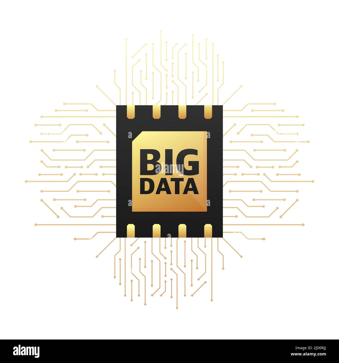Flat infographic with big data for concept design Innovation technology ...