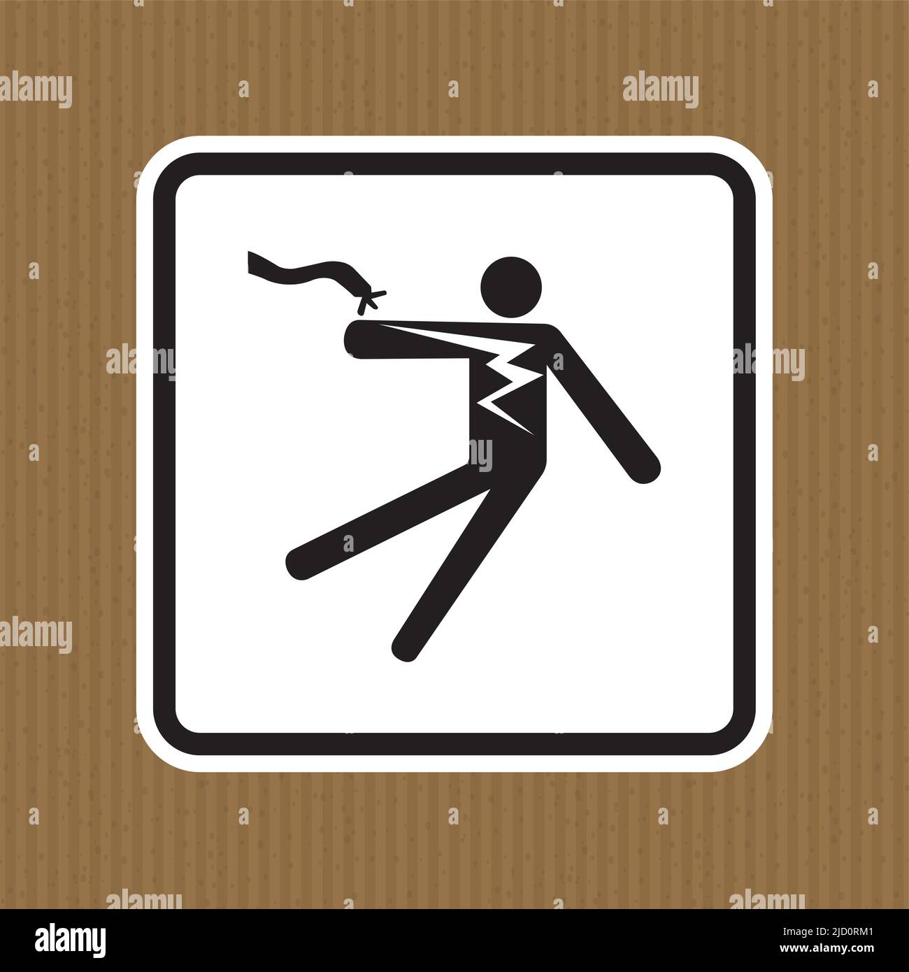 Electrical Shock Electrocution Symbol Sign Isolate On White Background ...
