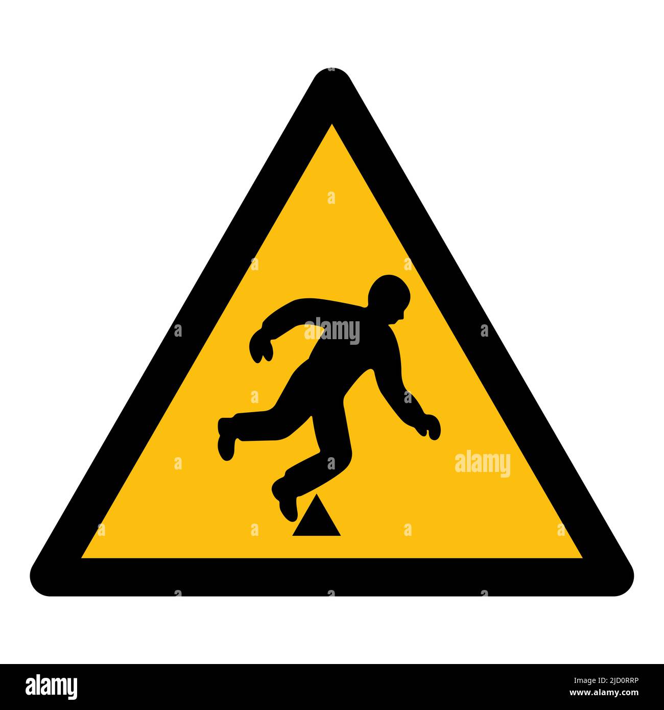 Trip Hazard Symbol Sign Isolate On White Background,Vector Illustration ...