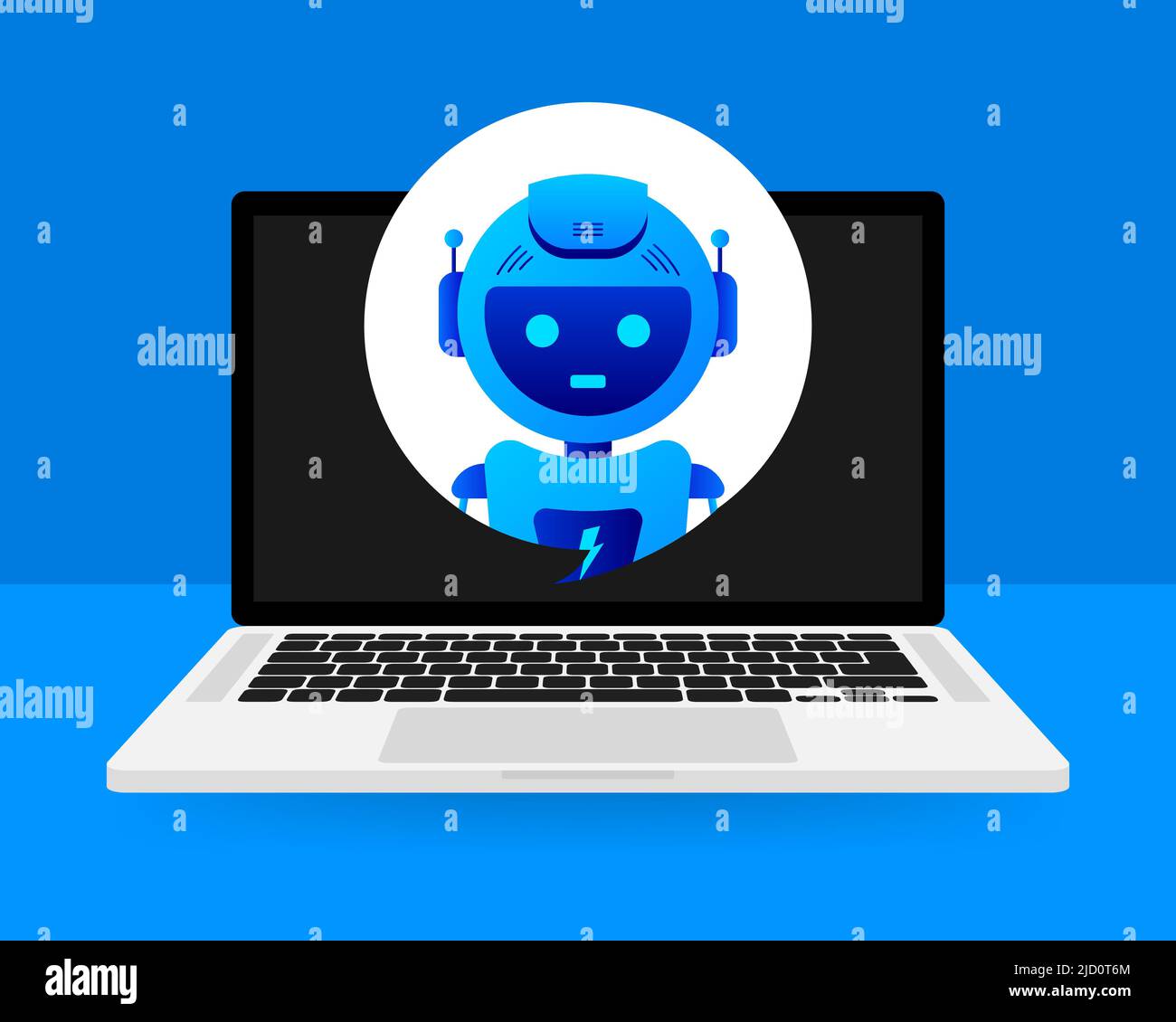 Chatbot icon concept, chat bot or chatterbot. Robot Virtual Assistance ...