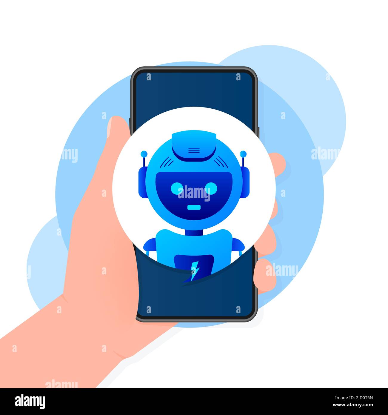 Chatbot icon concept, chat bot or chatterbot. Robot Virtual Assistance ...