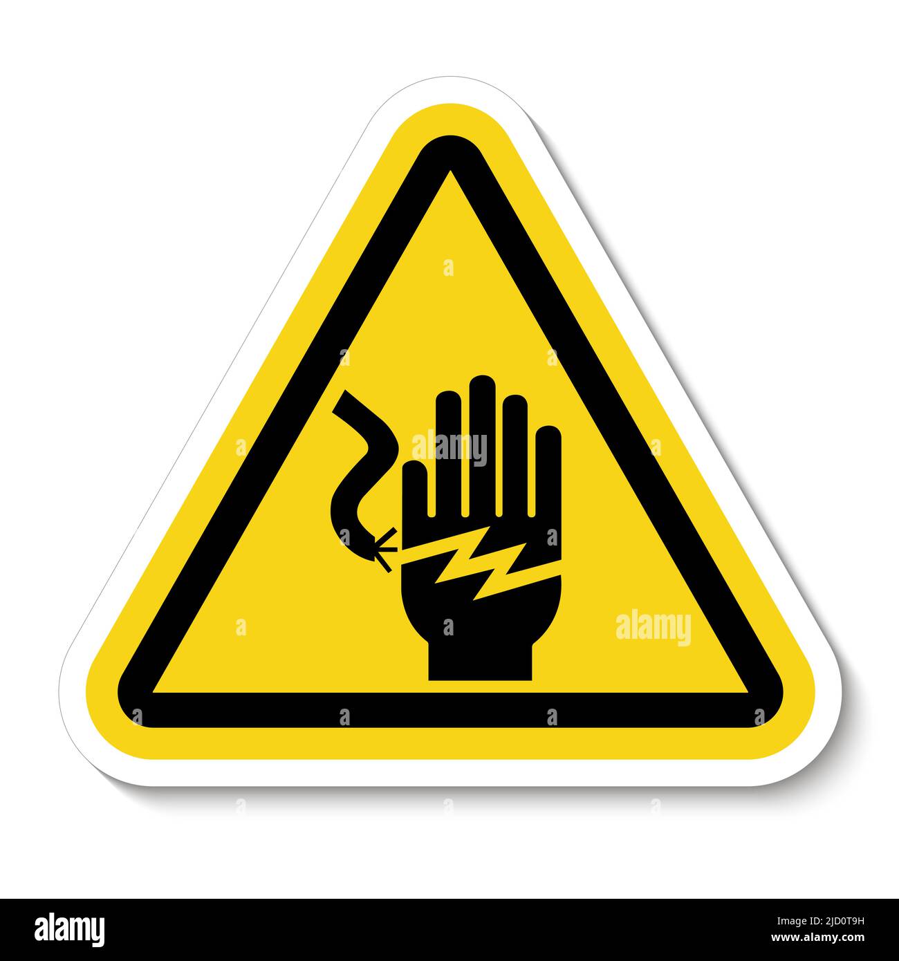 Electrical Shock Electrocution Symbol Sign, Vector Illustration ...
