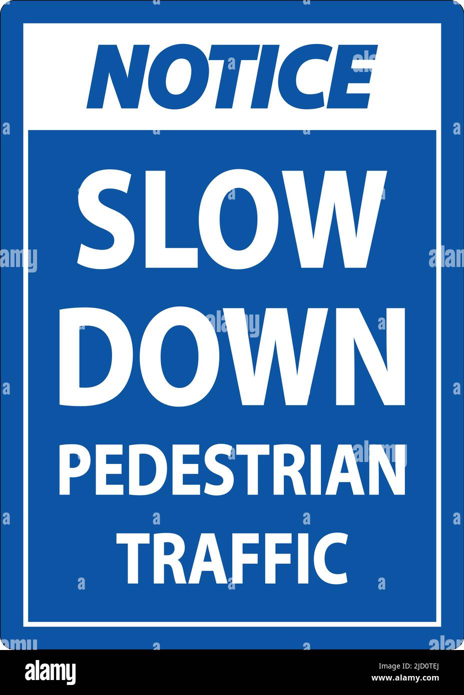 Blue and white notice sign Stock Vector Images - Alamy
