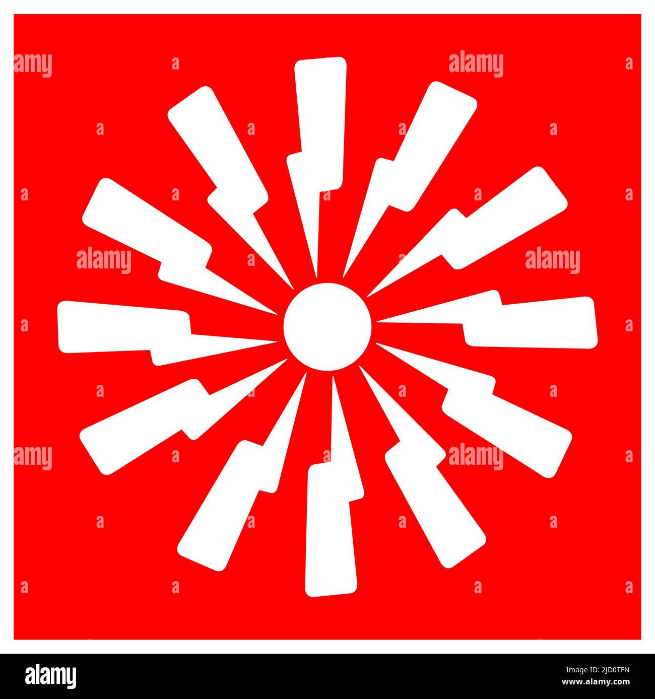 Emergency Fire Alarm Sign Isolate On White Background,Vector ...