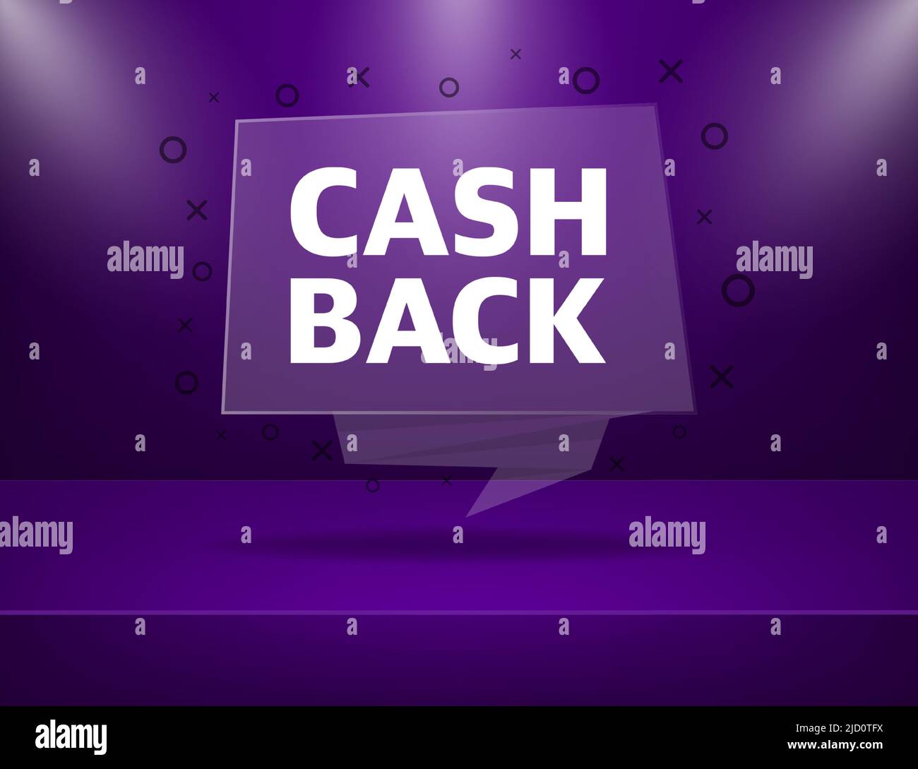 Ribbon cashback symbol logo Stock Vector Images - Alamy