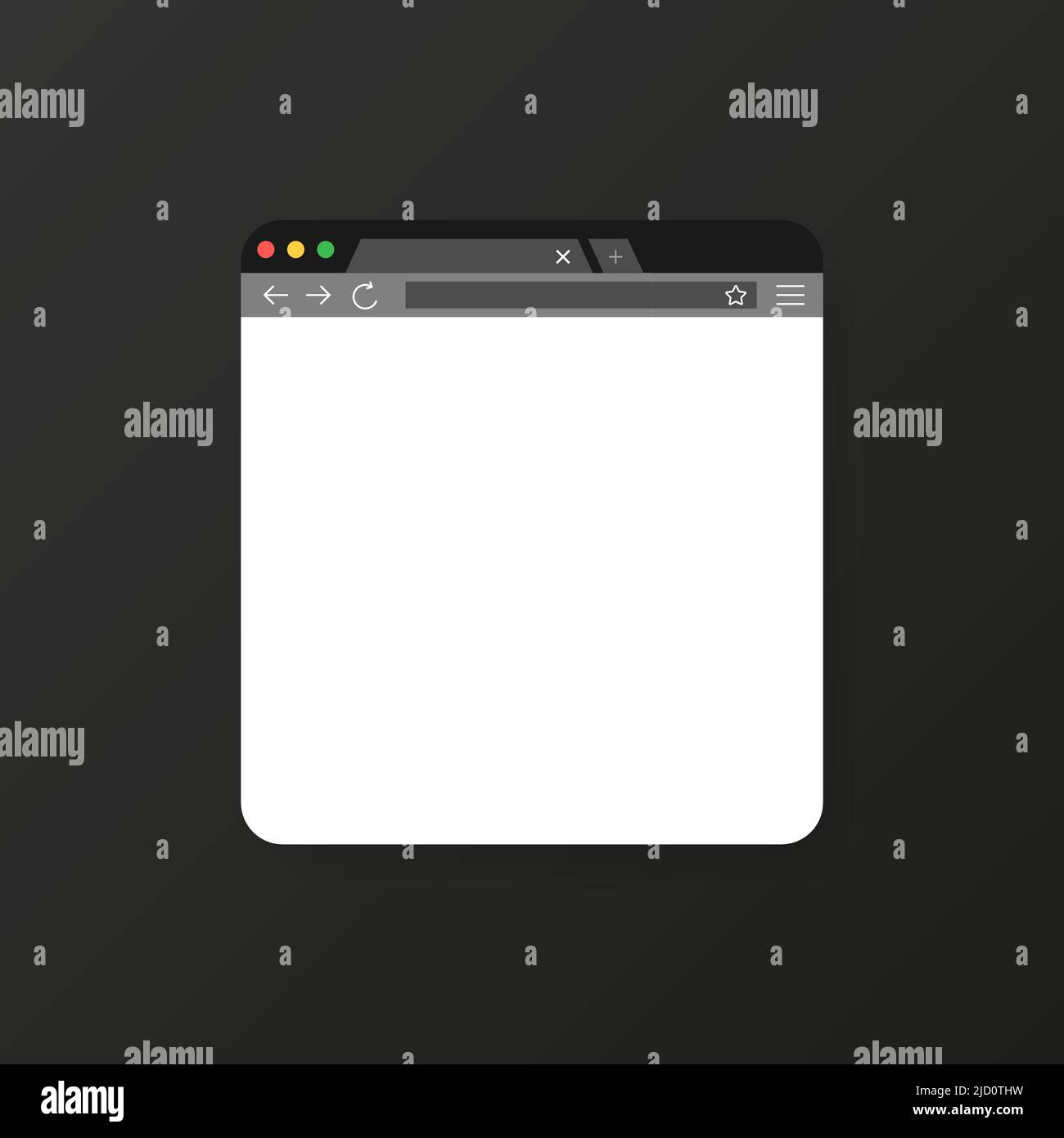Browser window vector illustration. Browser or web browser in flat style. Window concept ...