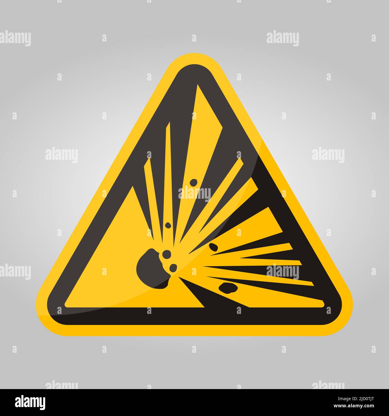 Beware Explosive Material Symbol Sign Isolate On White Background ...