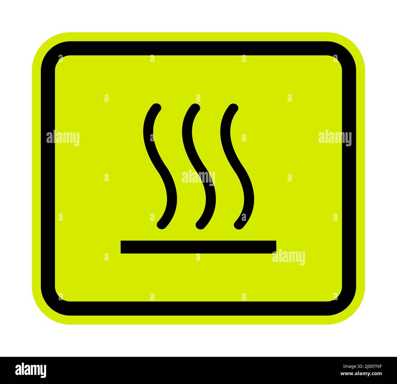 Beware Hot Symbol Sign Isolate On White Background,Vector Illustration ...