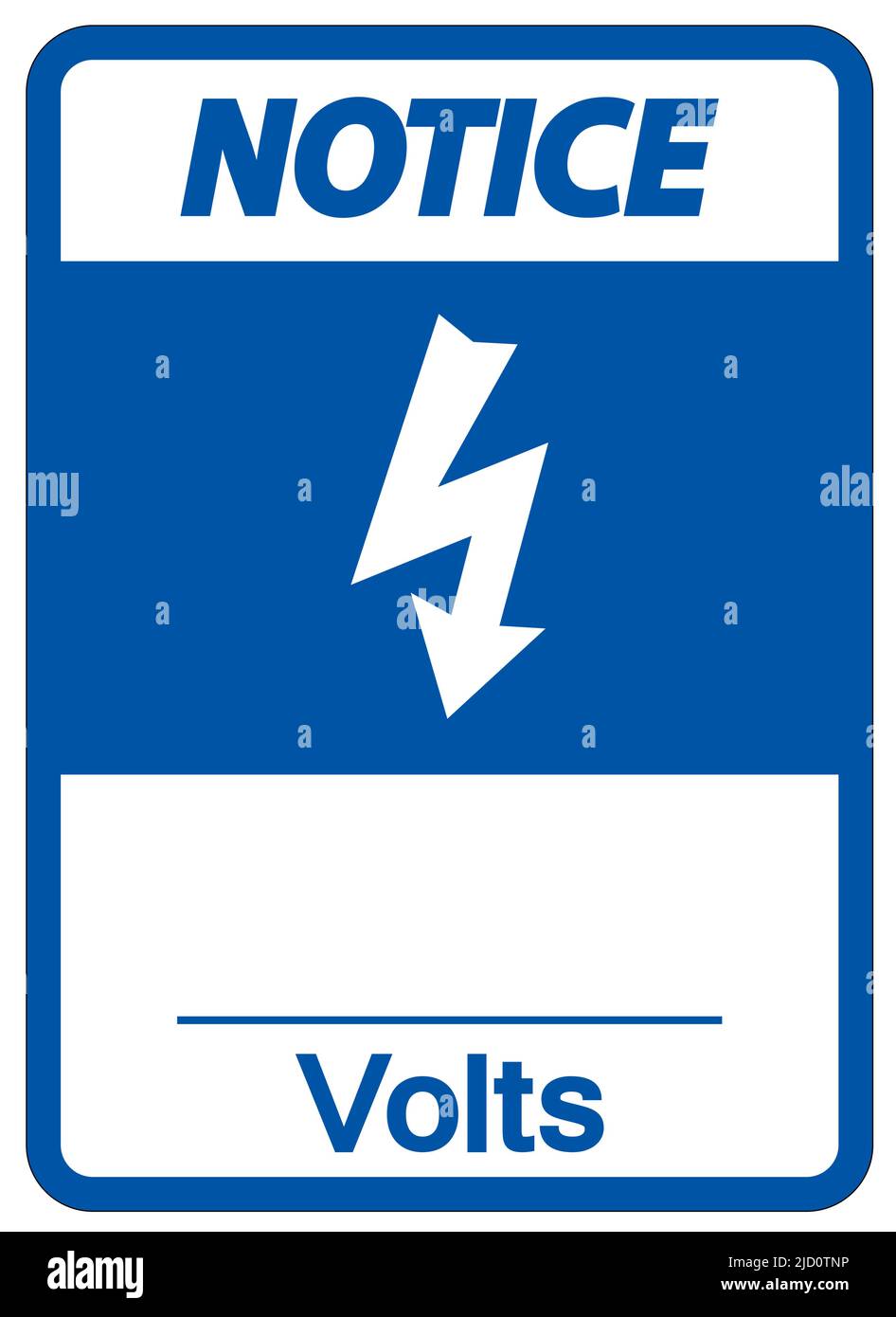 Notice Volts Symbol Sign On White Background Stock Vector Image & Art ...