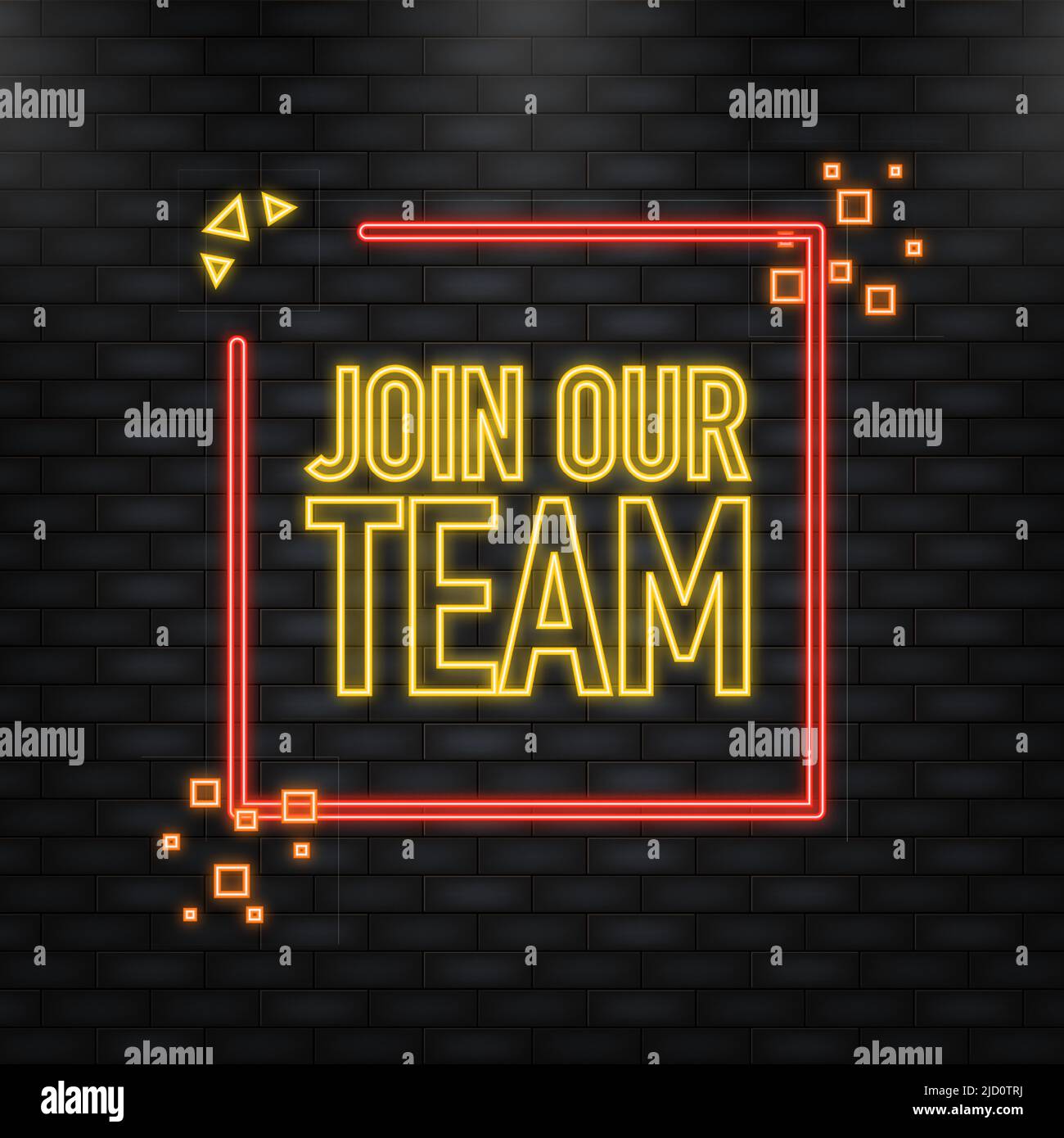 Join our team. Vector flat illustration on white background Stock ...