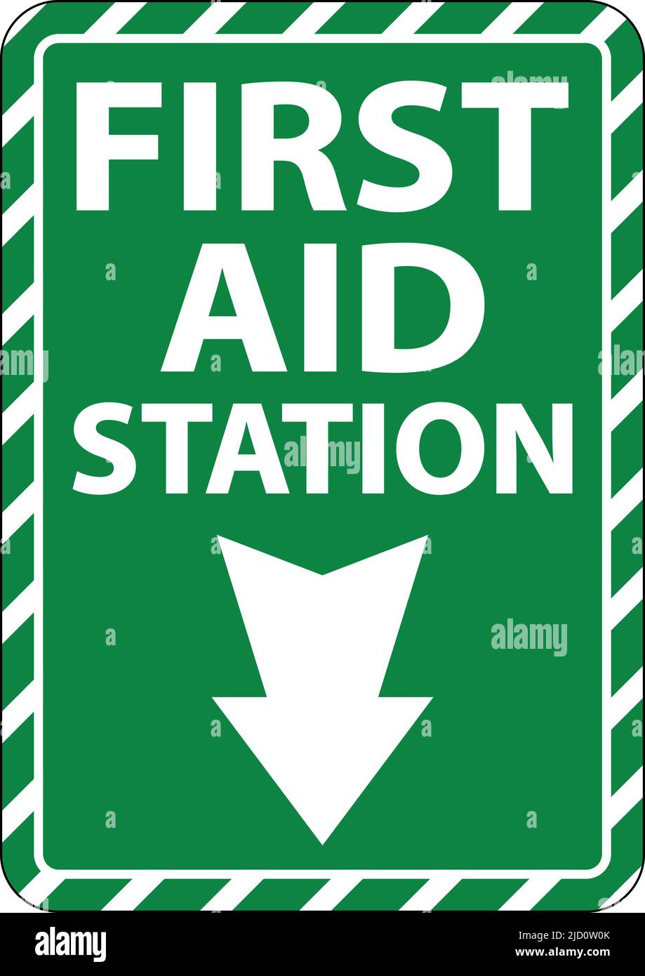 First Aid Station Sign on white background Stock Vector Image & Art - Alamy