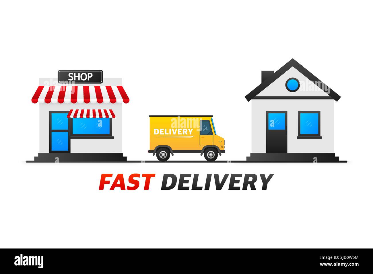 Fast delivery service badge. Fast time delivery order with stopwatch on ...