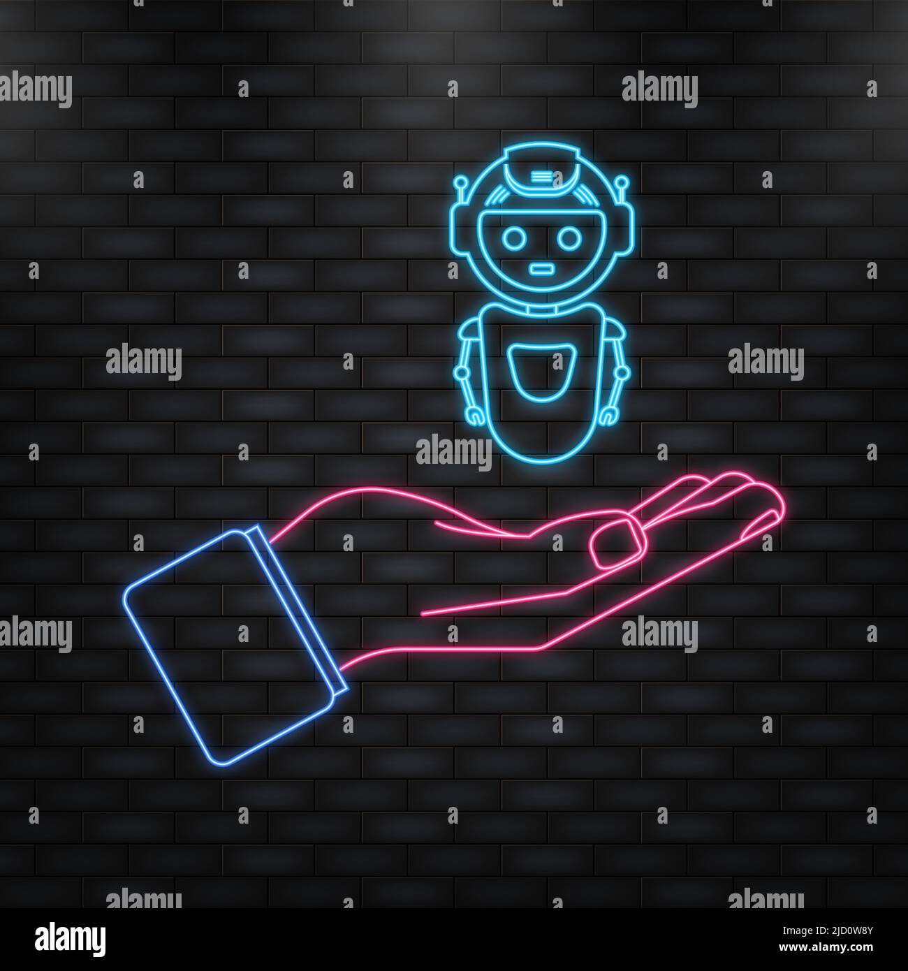 Chatbot icon concept, chat bot or chatterbot. Robot Virtual Assistance ...