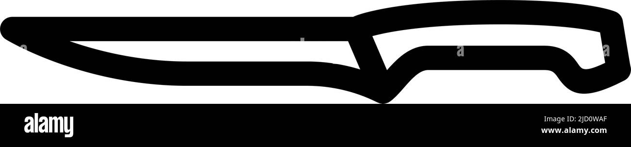 fillet knife line icon vector illustration Stock Vector Image & Art - Alamy