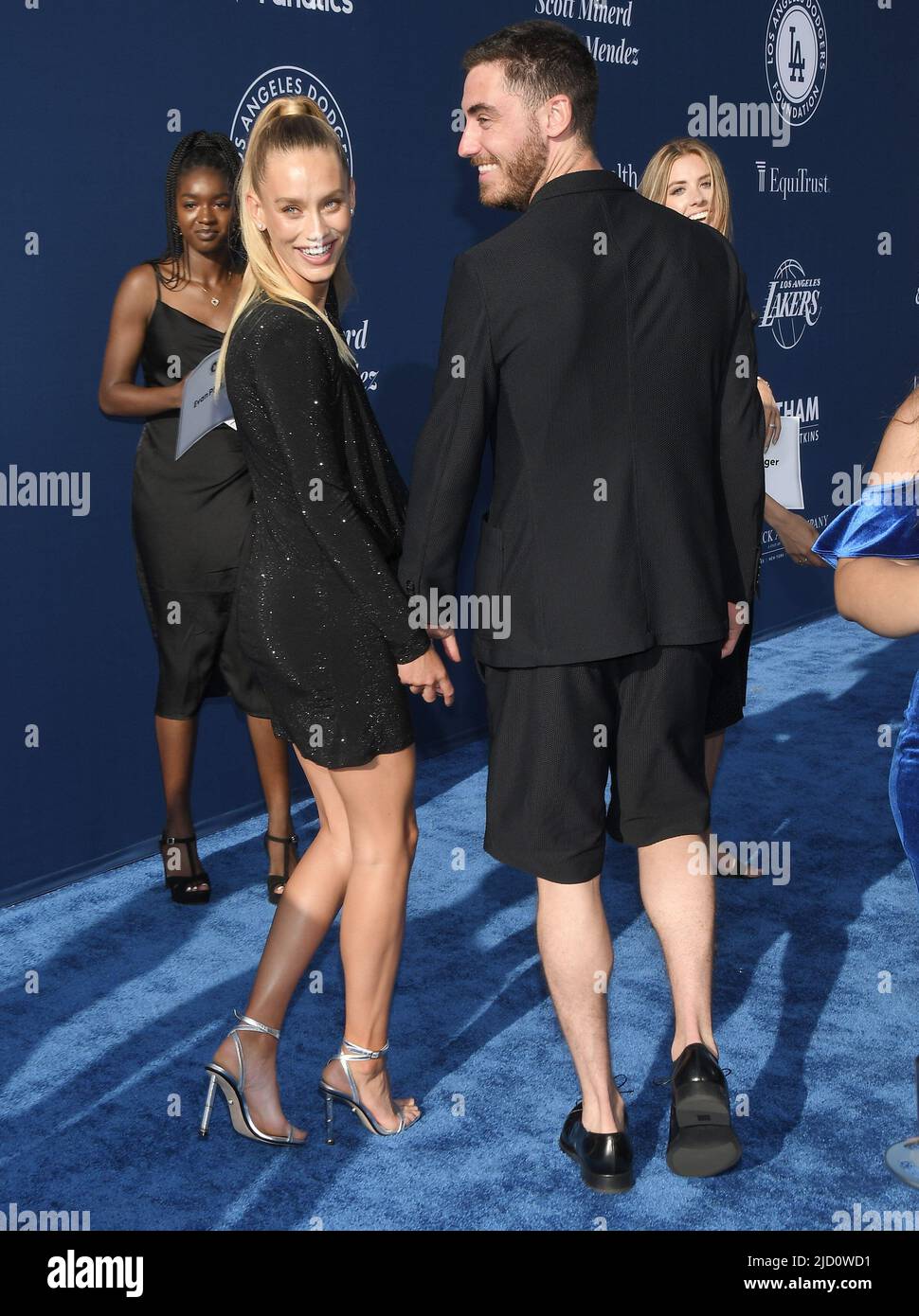 (L-R) Chase Carter and Cody Bellinger at the Los Angeles Dodgers ...