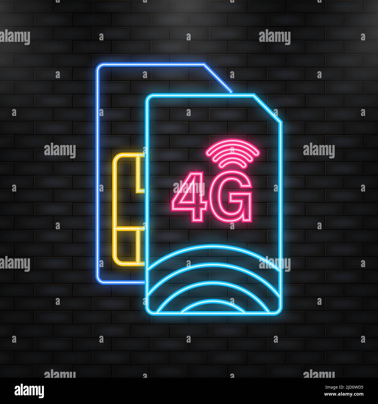 4G Sim Card. 4G technology background Stock Vector Image & Art - Alamy