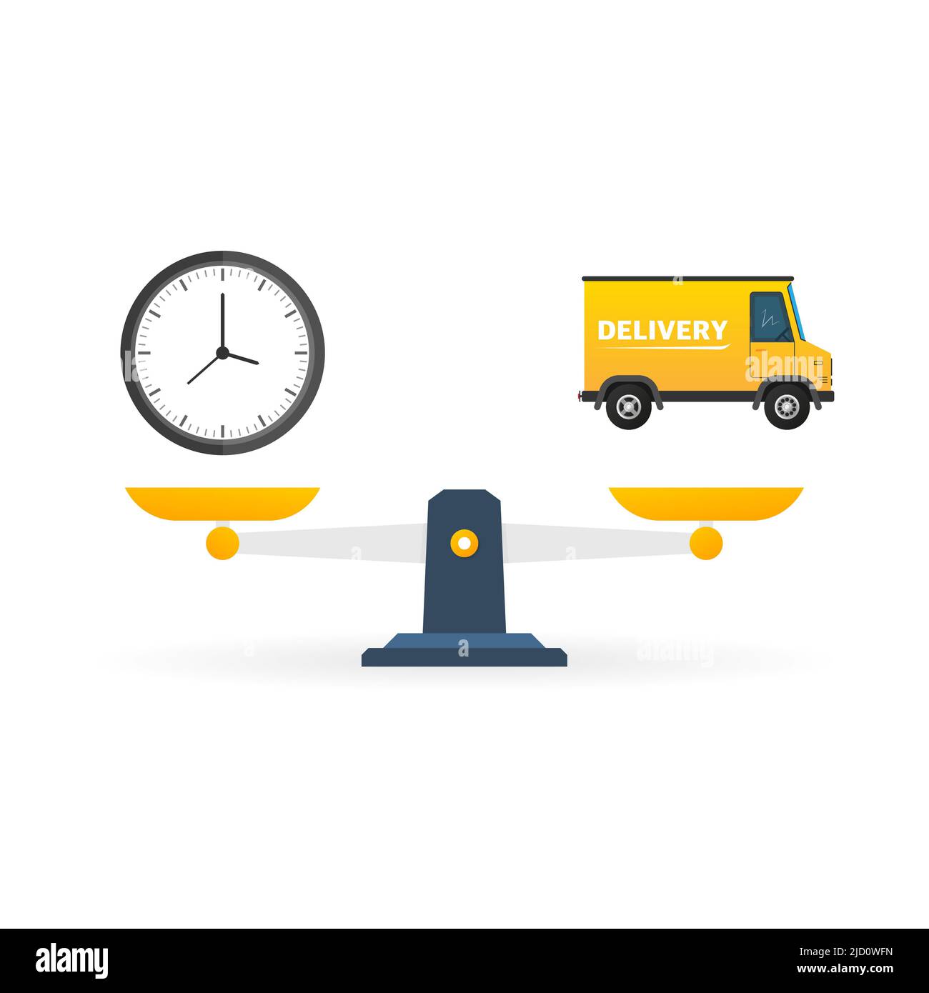 Express delivery service badge. Fast time delivery order with car on ...