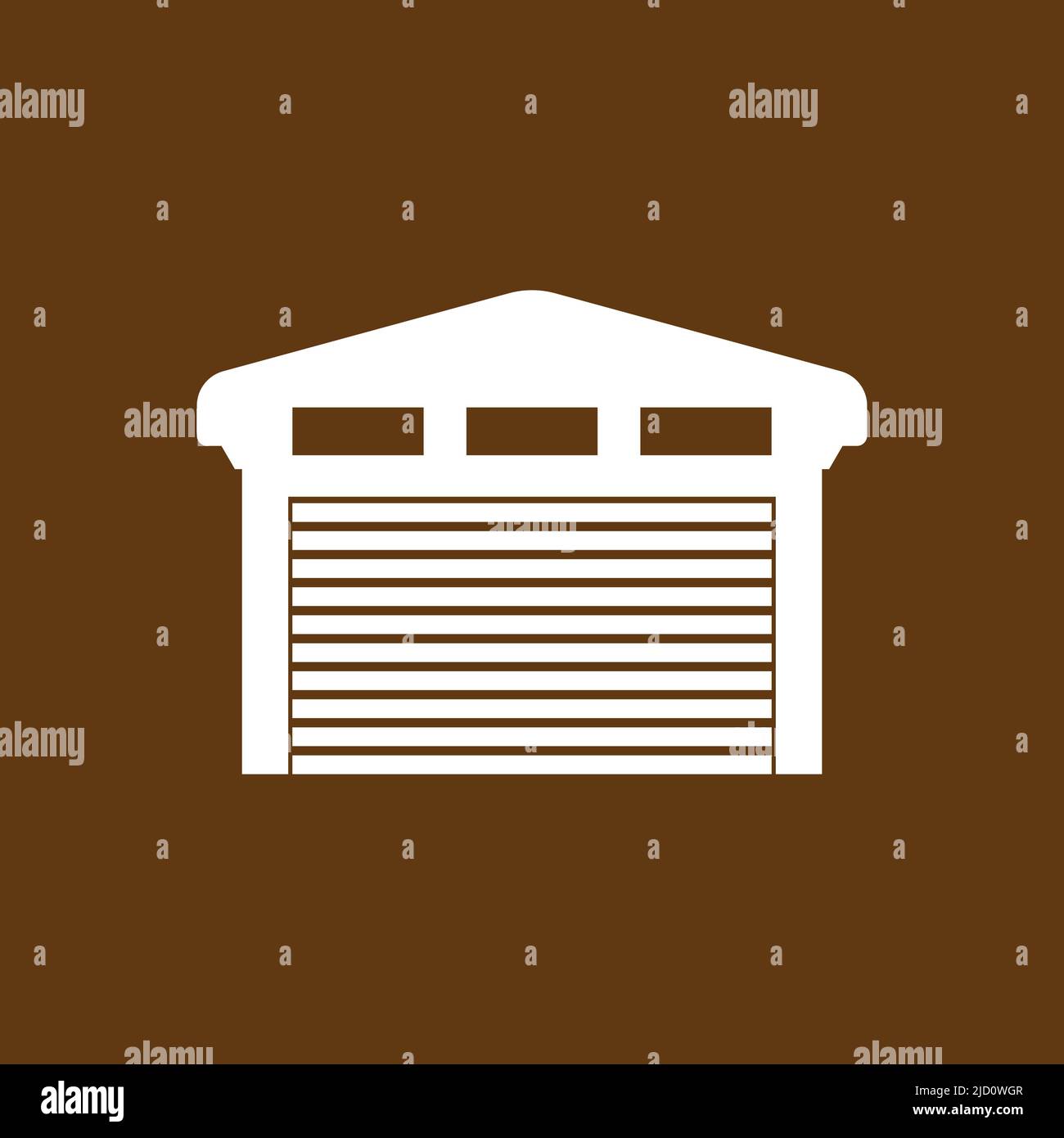 Garage or warehouse icon with front view Stock Vector Image & Art - Alamy