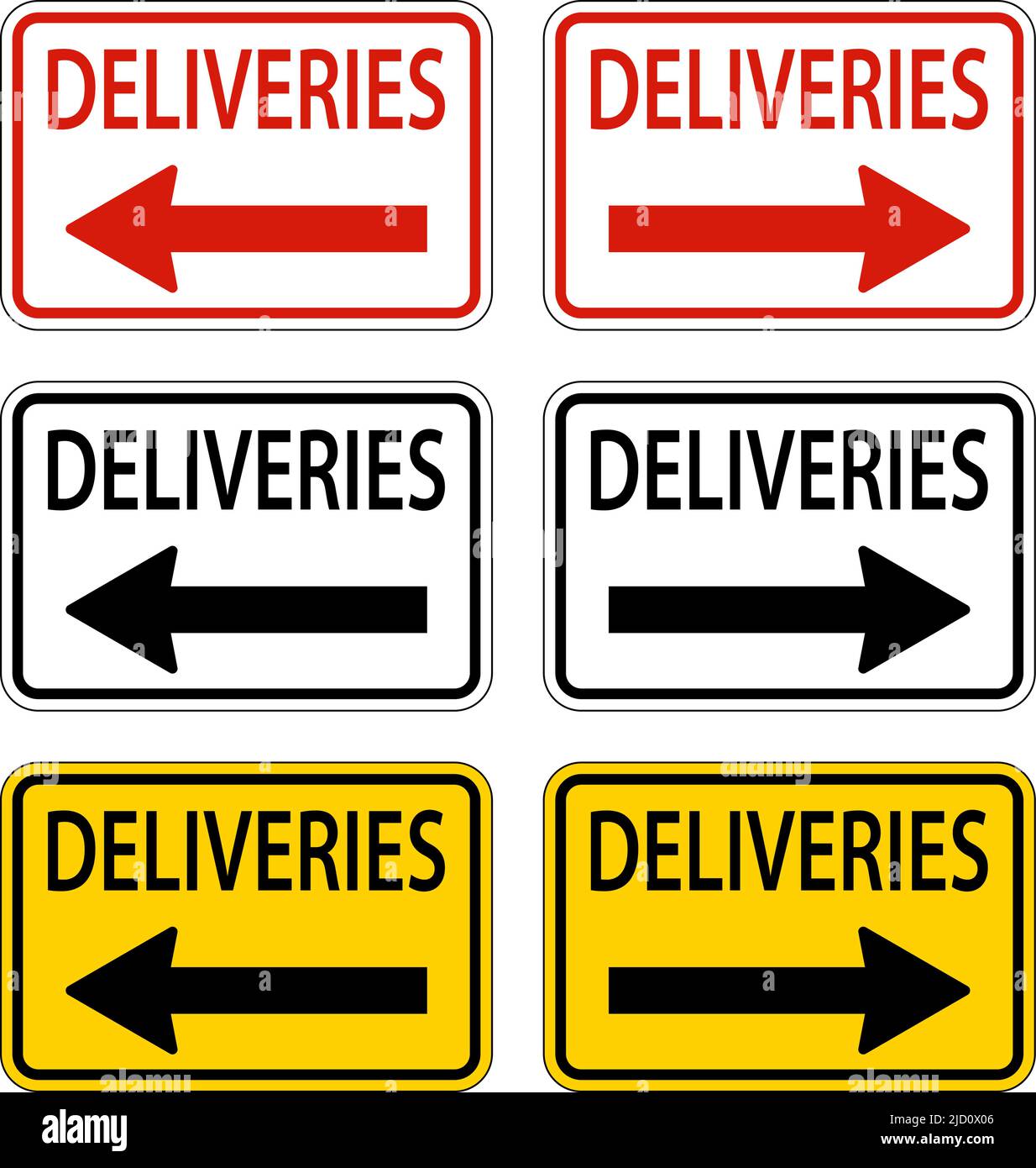 Deliveries Left Arrow,Right Arrow Sign On White Background Stock Vector ...