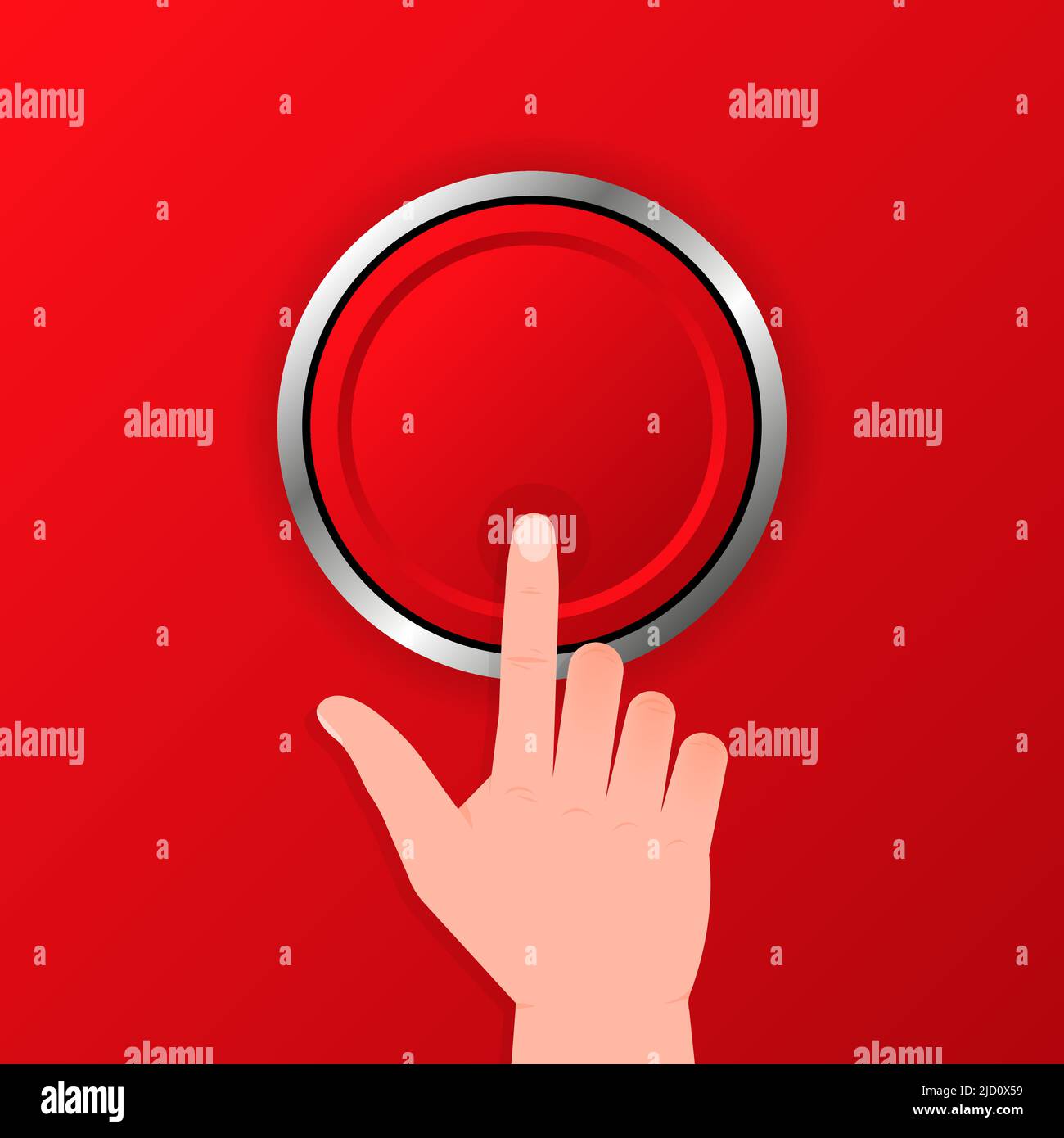 3D realistic button on black background. Vector illustration Stock ...