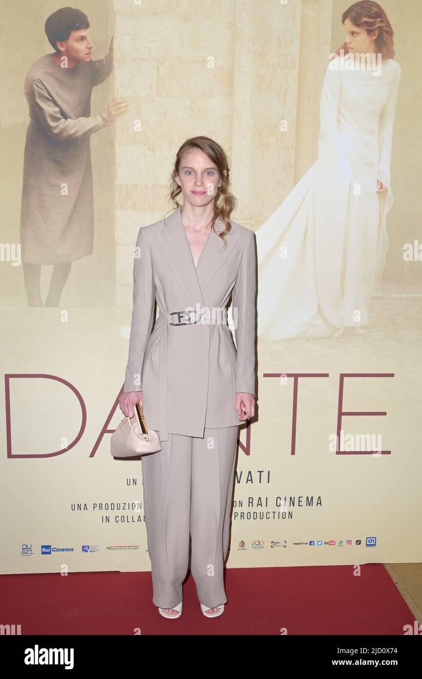 Rome, Italy. 16th June, 2022. Carlotta Gamba attends the red carpet of ...