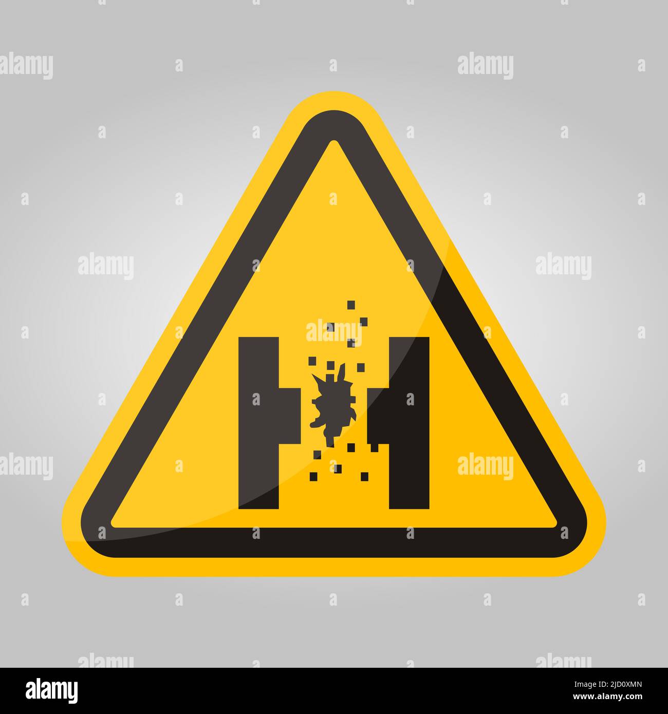 Danger Of Molten Metal Symbol Sign Isolate On White Background,Vector ...