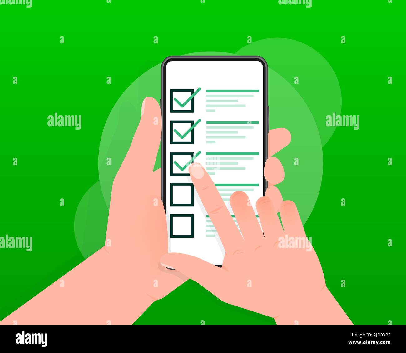 Check List tablet on white background. Ok sign. Vector illustration ...