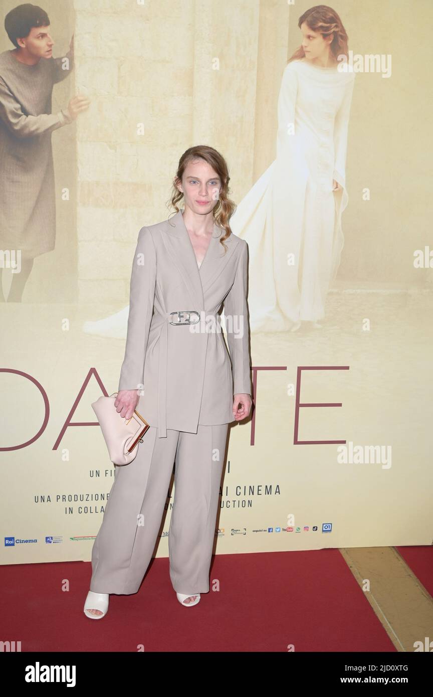 Carlotta Gamba attends the red carpet of the premiere of the movie ...