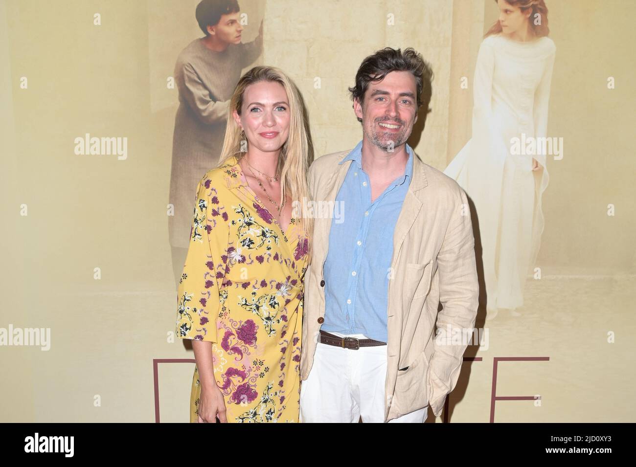 (L-R) Eleonora Albrecht and Flavio Parenti attend the red carpet of the ...